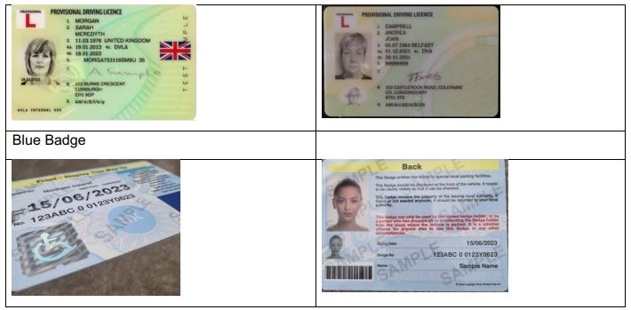 Voter ID – Common Examples – Central Scotland